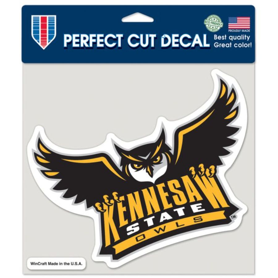 Kennesaw State University Owls - 8x8 Full Color Die Cut Decal at ...