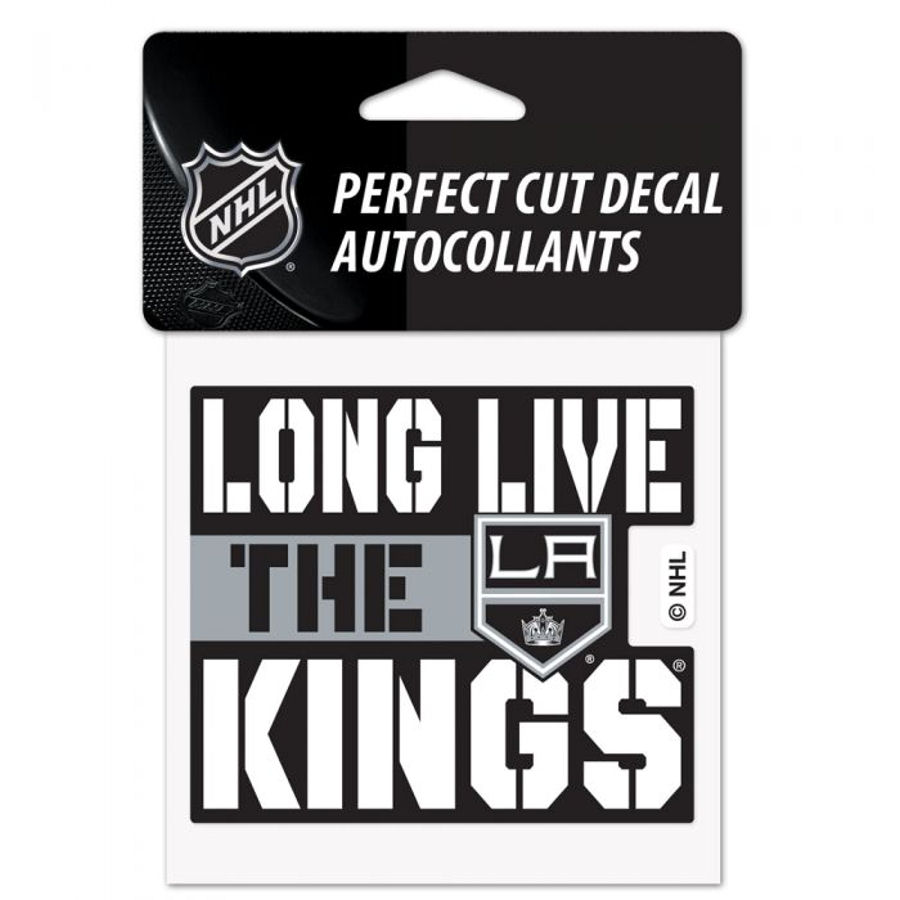Los Angeles Kings Long Live The Kings Slogan - 4x4 Die Cut Decal at ...