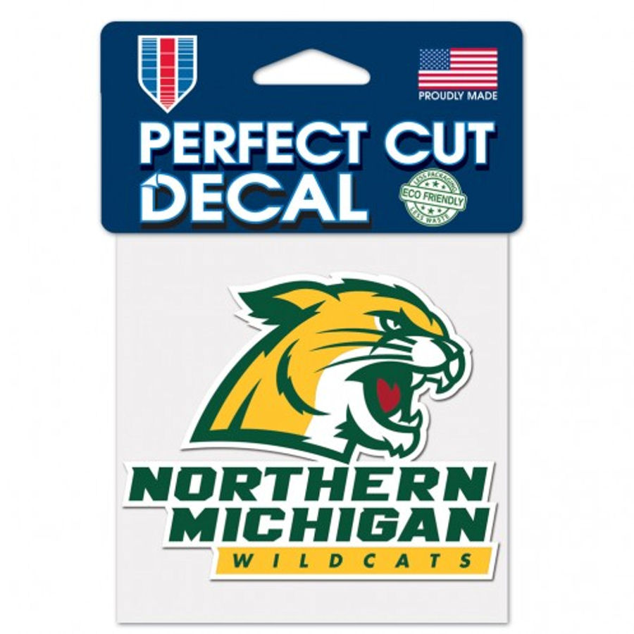 Northern Michigan University Wildcats - 4x4 Die Cut Decal at Sticker Shoppe