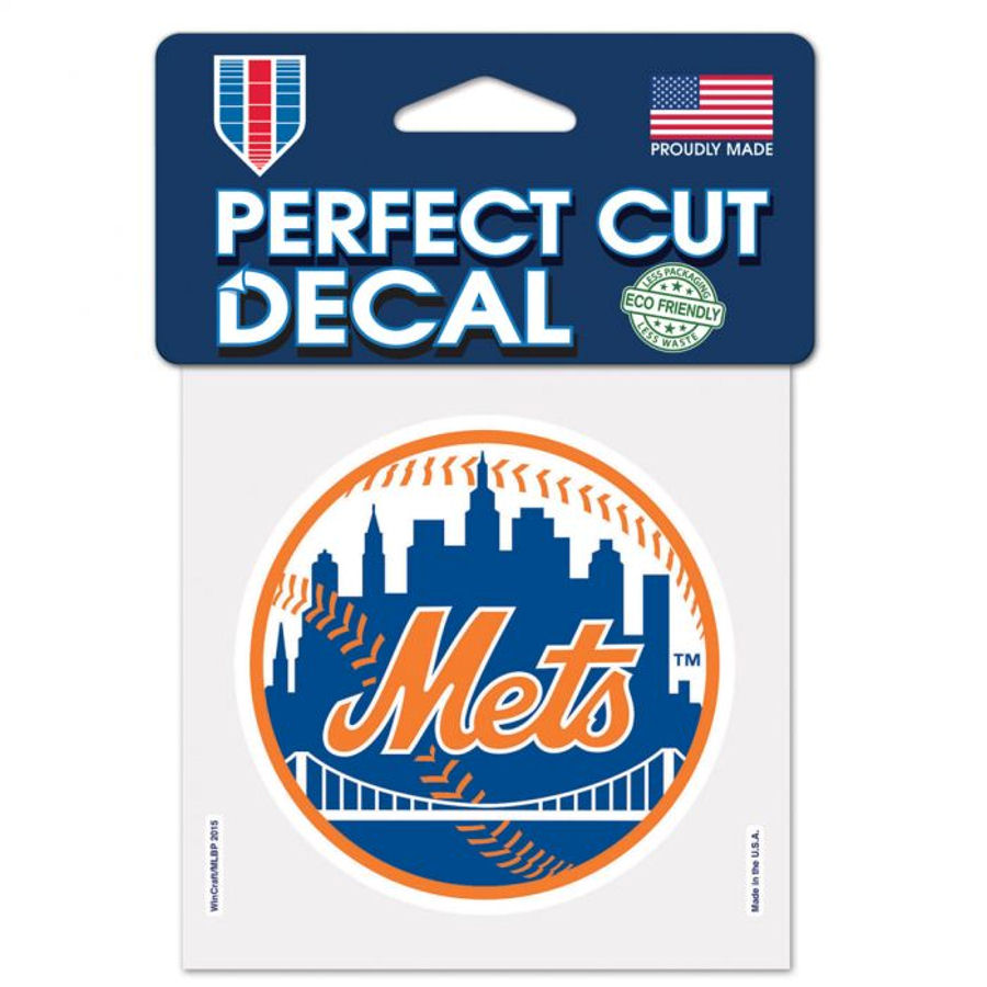 New York Mets Round Logo - 4x4 Die Cut Decal at Sticker Shoppe