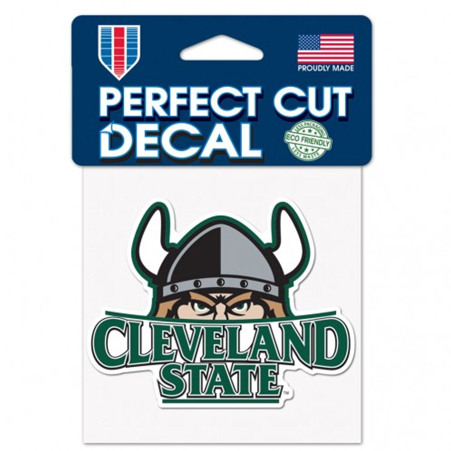 Cleveland State University Vikings - 4x4 Die Cut Decal at Sticker Shoppe