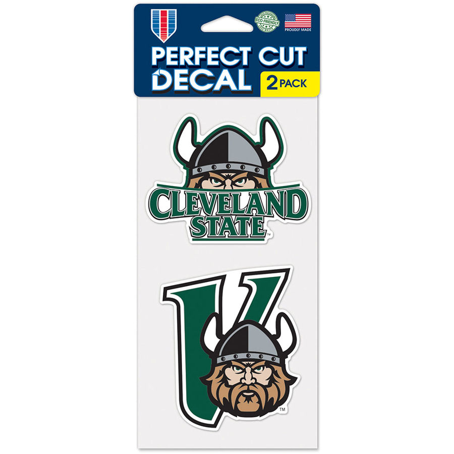 Cleveland State University Vikings - Set of Two 4x4 Die Cut Decals at ...