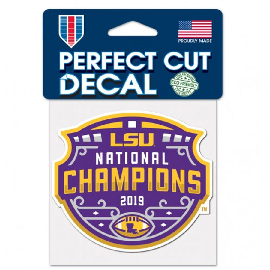 Louisiana State University LSU Tigers 2019 National Champions - 4x4 Die ...