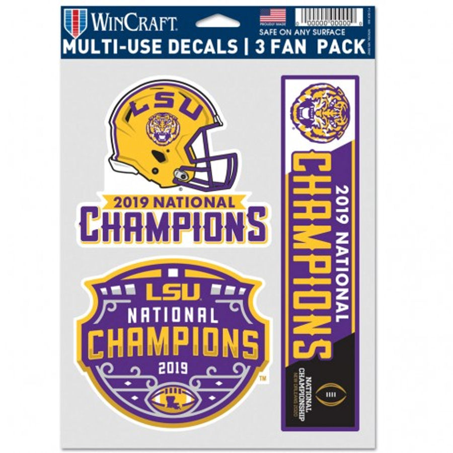 Louisiana State University LSU Tigers 2019 National Champions - Set Of ...