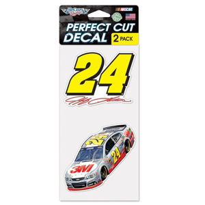 Jeff Gordon #24 3M - Set of Two 4x4 Die Cut Decals at Sticker Shoppe