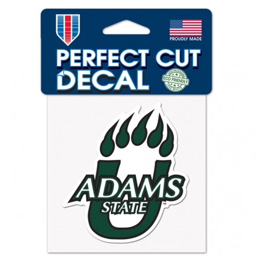 Adams State University Grizzlies - 4x4 Die Cut Decal at Sticker Shoppe