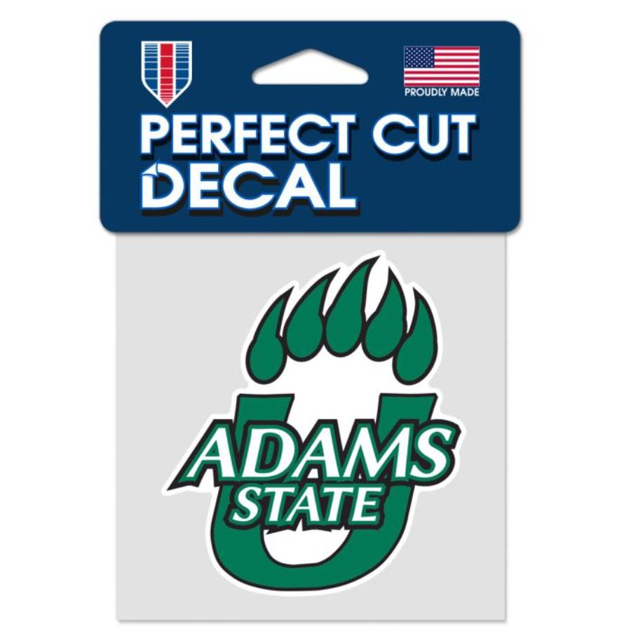 Adams State University Grizzlies Logo - 4x4 Die Cut Decal at Sticker Shoppe