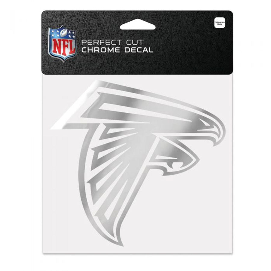 Atlanta Falcons - 6x6 Chrome Die Cut Decal at Sticker Shoppe