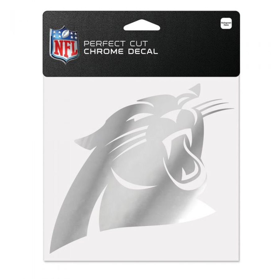 Carolina Panthers - 6x6 Chrome Die Cut Decal at Sticker Shoppe