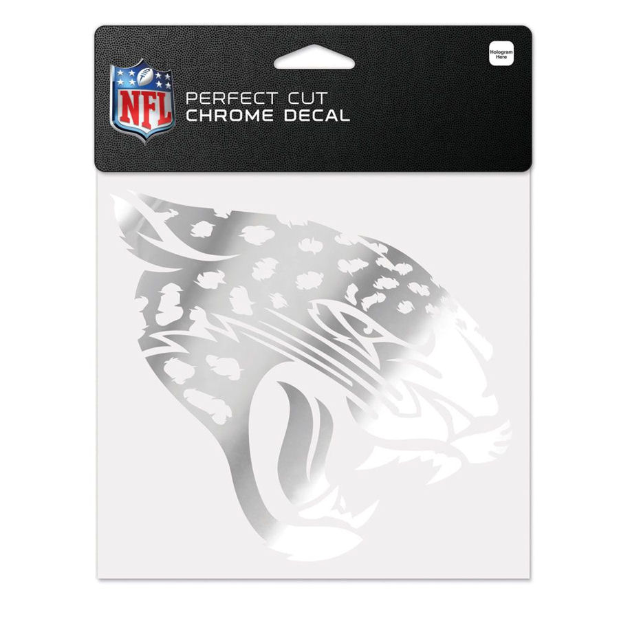 Jacksonville Jaguars - 6x6 Chrome Die Cut Decal at Sticker Shoppe