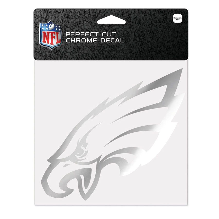 Philadelphia Eagles - 6x6 Chrome Die Cut Decal at Sticker Shoppe