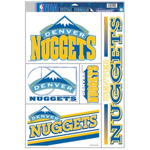 Denver Nuggets - Set of 5 Ultra Decals at Sticker Shoppe