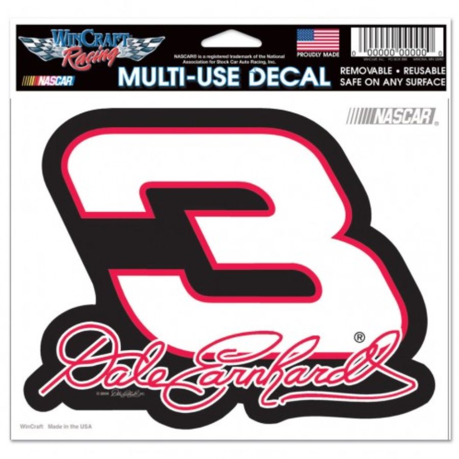 Dale Earnhardt #3 - 5x6 Ultra Decal at Sticker Shoppe