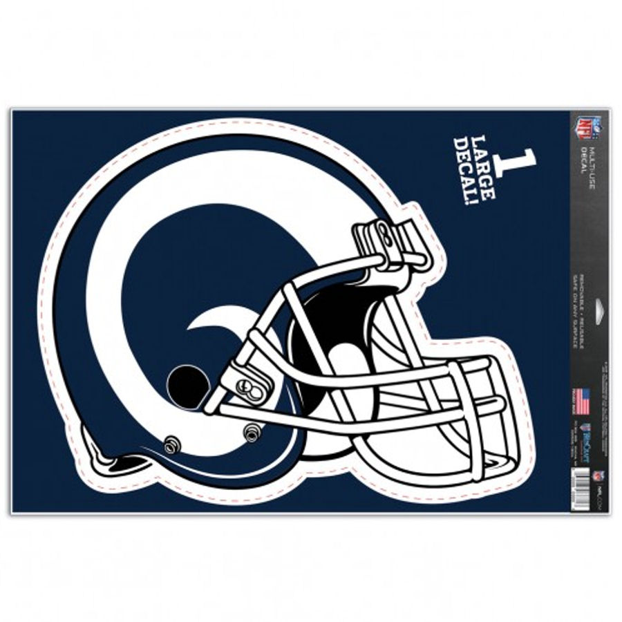 Los Angeles Rams Blue & White Helmet - 11x17 Die Cut Multi Use Ultra ...