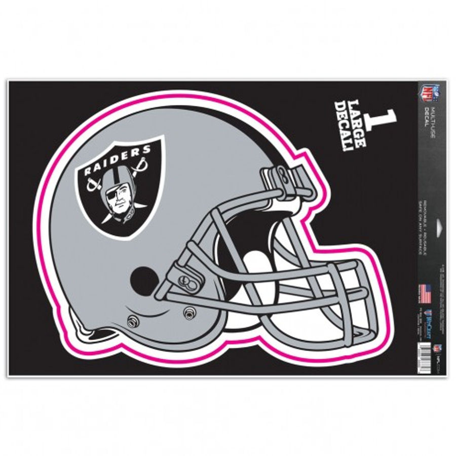 Oakland Raiders Helmet - 11x17 Die Cut Multi Use Ultra Decal at Sticker ...