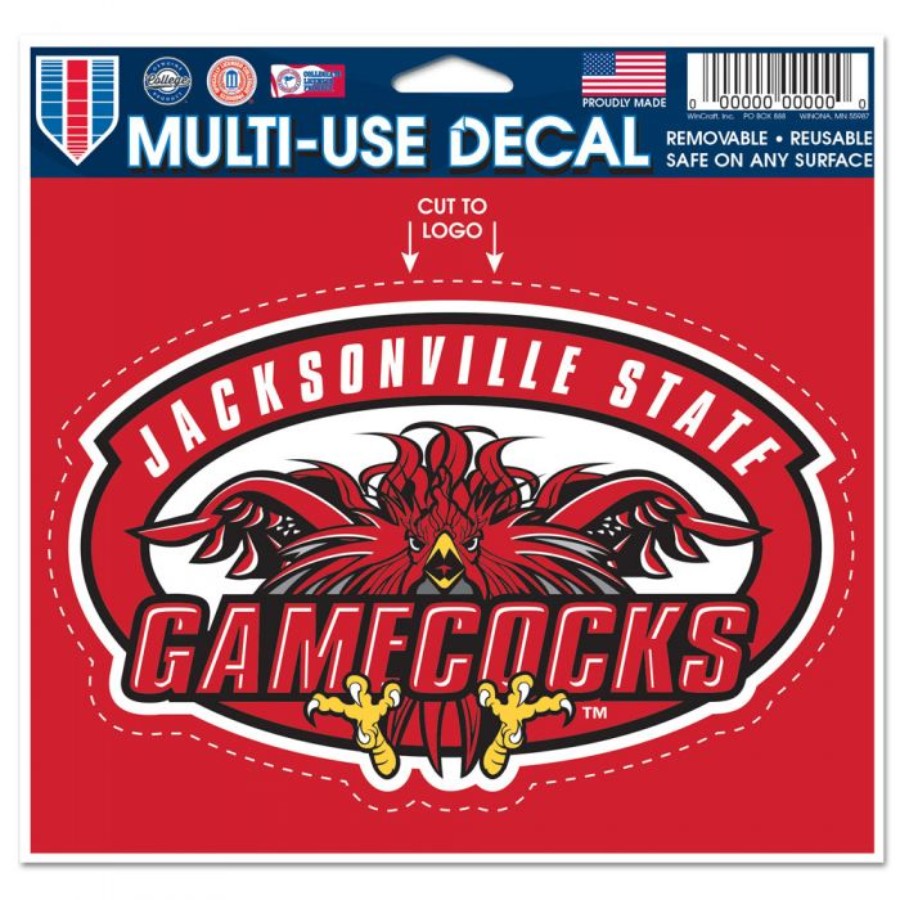 Jacksonville State University Gamecocks - 4.5x5.75 Die Cut Ultra Decal ...