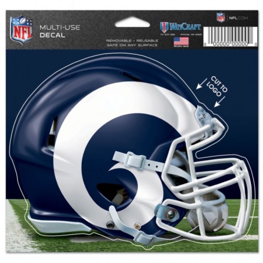 Los Angeles Rams Helmet - 4.5x5.75 Die Cut Ultra Decal at Sticker Shoppe