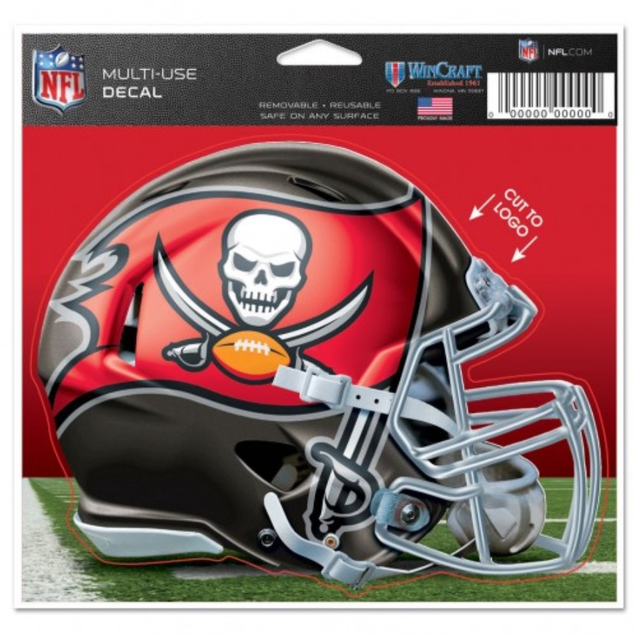 Tampa Bay Buccaneers Helmet - 4.5x5.75 Die Cut Ultra Decal at Sticker ...