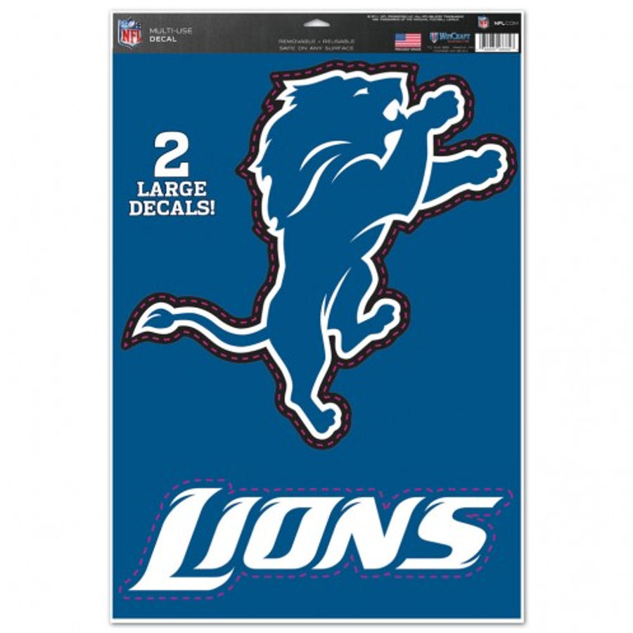 Detroit Lions - Set Of 2 Ultra Decals at Sticker Shoppe