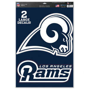 Los Angeles Rams Blue & White - Set Of 2 Ultra Decals at Sticker Shoppe