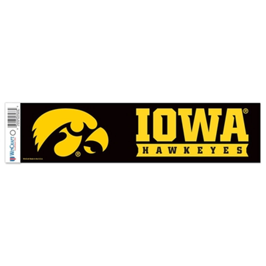 University Of Iowa Hawkeyes - 3x12 Bumper Sticker Strip at Sticker Shoppe