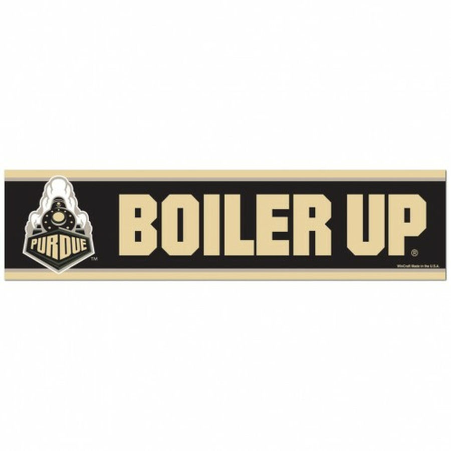 Purdue University Boilermakers Boiler Up Slogan - 3x12 Bumper Sticker ...