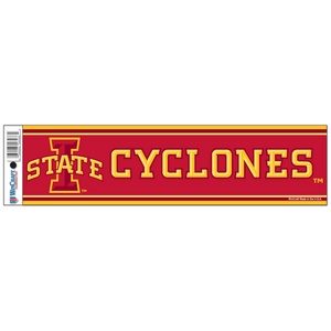 Iowa State University Cyclones - 3x12 Bumper Sticker Strip at Sticker ...