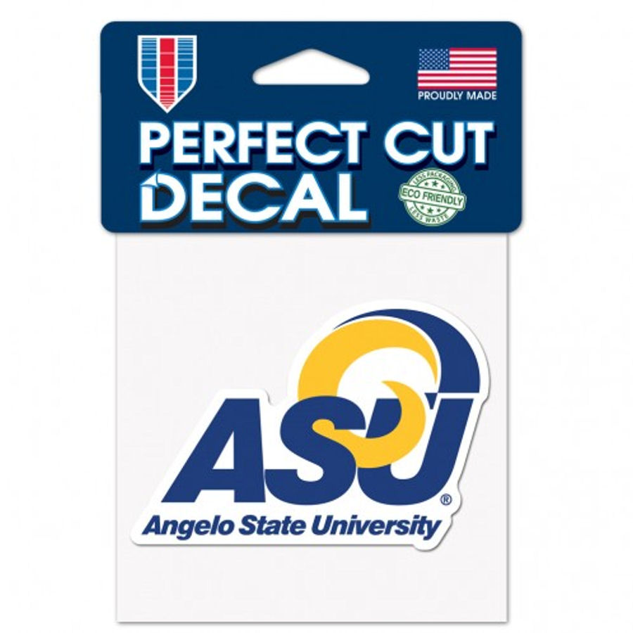 Angelo State University Rams - 4x4 Die Cut Decal at Sticker Shoppe