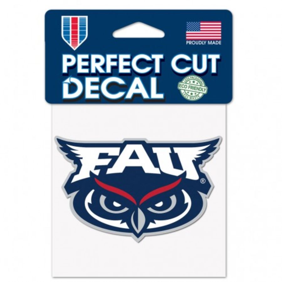 Florida Atlantic University Owls - 4x4 Die Cut Decal at Sticker Shoppe
