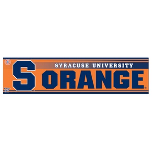 Syracuse University Orange - 3x12 Bumper Sticker Strip at Sticker Shoppe