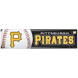 Pittsburgh Pirates - 3x12 Bumper Sticker Strip at Sticker Shoppe