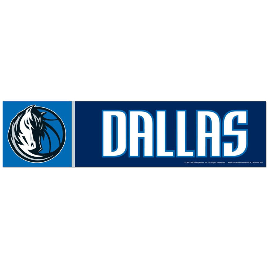 Dallas Mavericks - 3x12 Bumper Sticker Strip at Sticker Shoppe