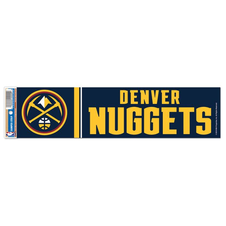 Denver Nuggets - 3x12 Bumper Sticker Strip at Sticker Shoppe