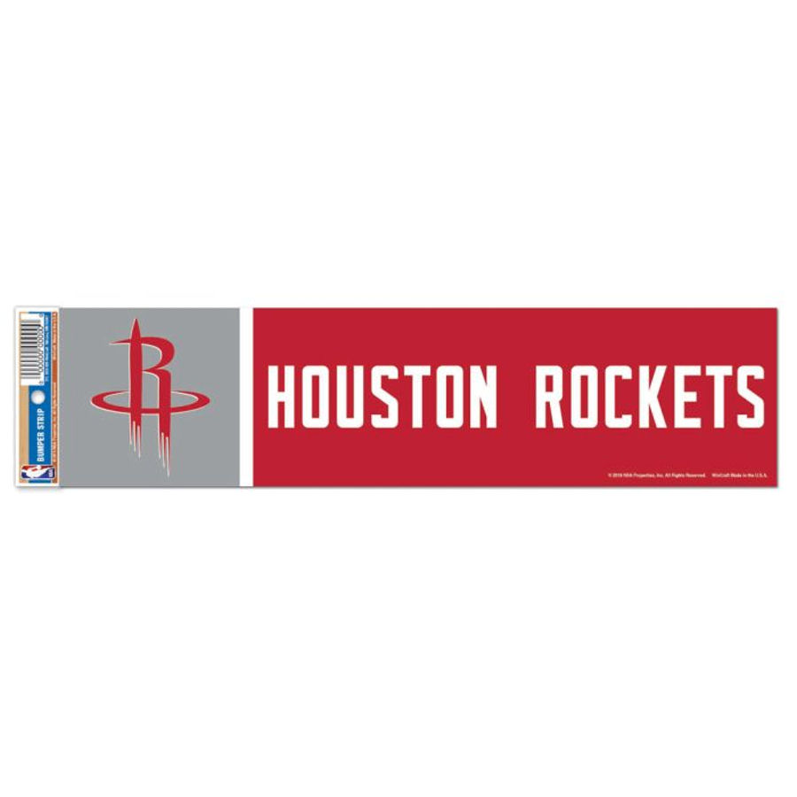 Houston Rockets Logo - 3x12 Bumper Sticker Strip at Sticker Shoppe