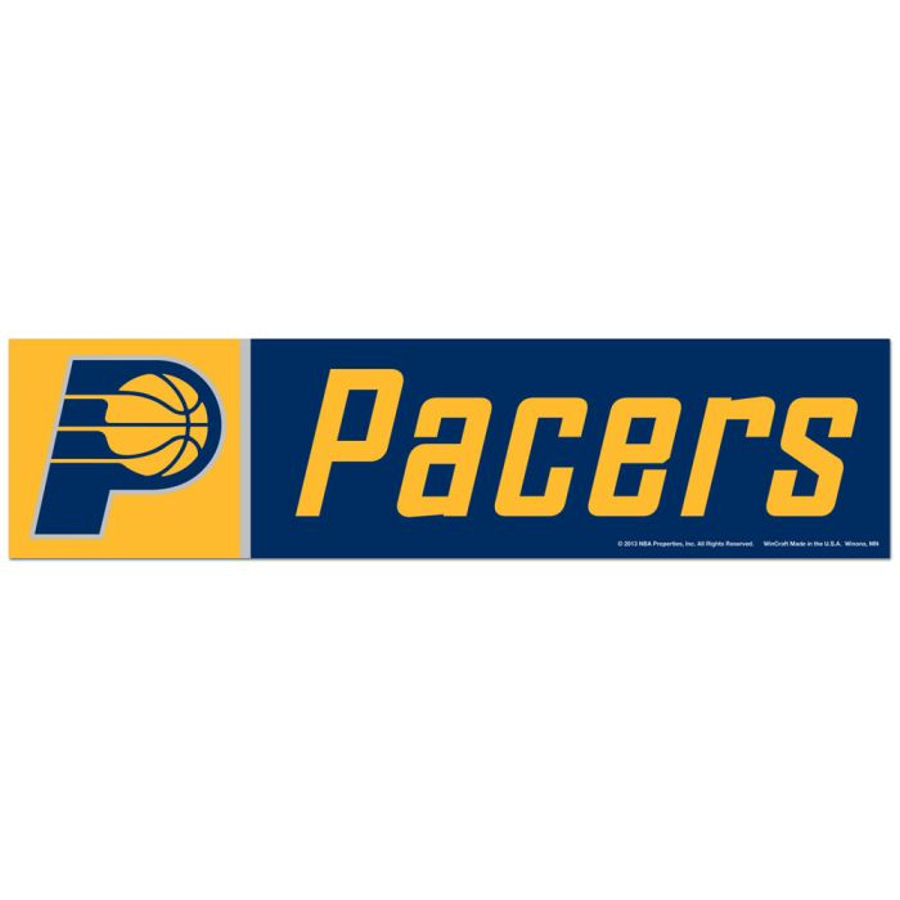 Indiana Pacers Logo - 3x12 Bumper Sticker Strip at Sticker Shoppe