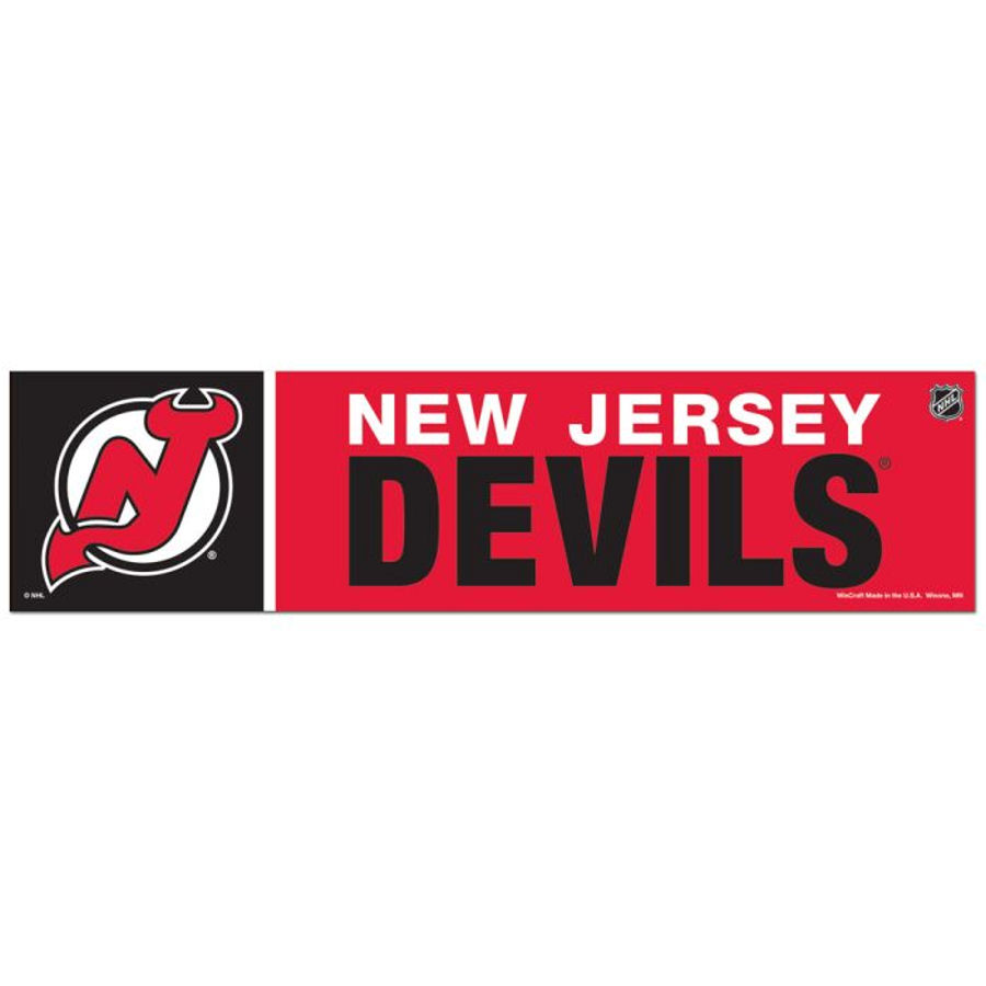 New Jersey Devils - 3x12 Bumper Sticker Strip at Sticker Shoppe