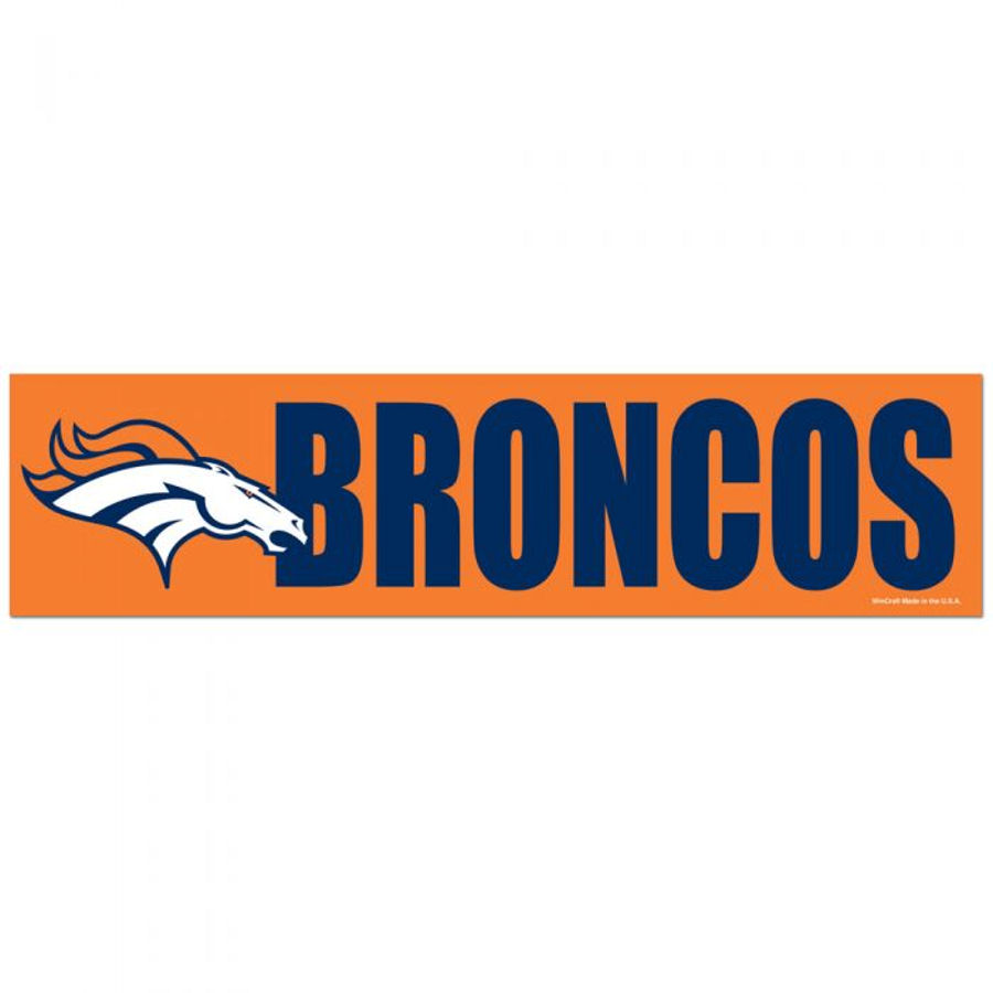 Denver Broncos - 3x12 Bumper Sticker Strip at Sticker Shoppe