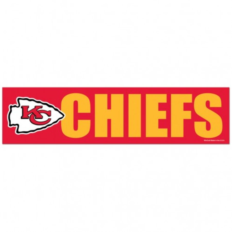 Kansas City Chiefs - 3x12 Bumper Sticker Strip at Sticker Shoppe