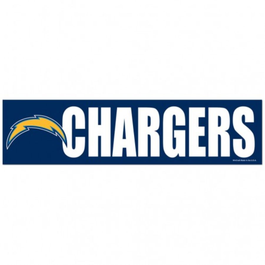Los Angeles Chargers - 3x12 Bumper Sticker Strip at Sticker Shoppe
