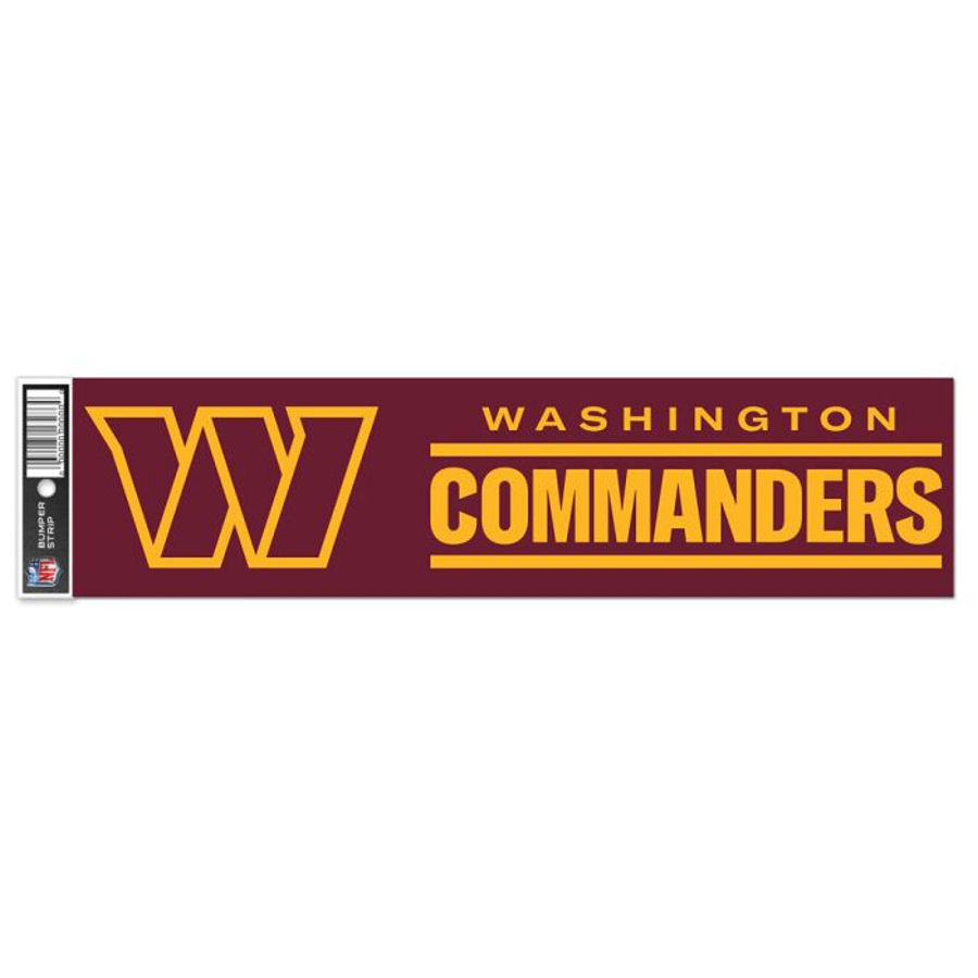 Washington Commanders - 3x12 Bumper Sticker Strip at Sticker Shoppe