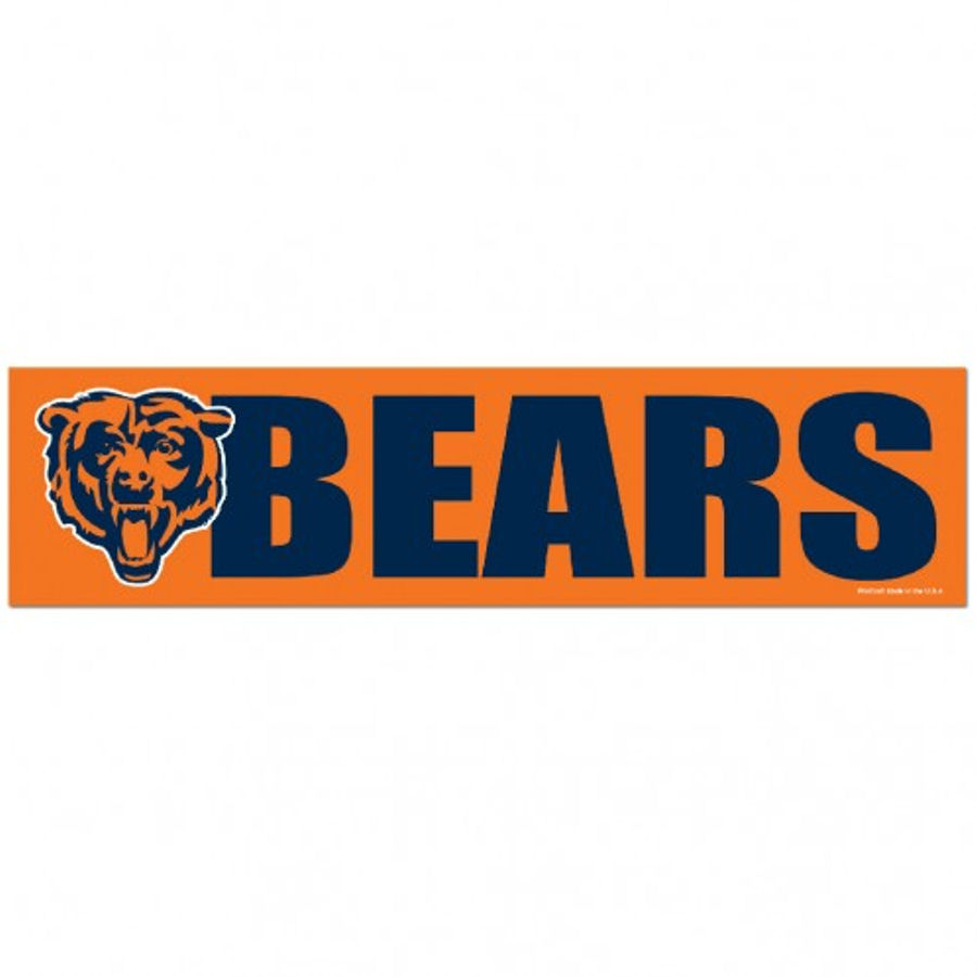 Chicago Bears - 3x12 Bumper Sticker Strip at Sticker Shoppe