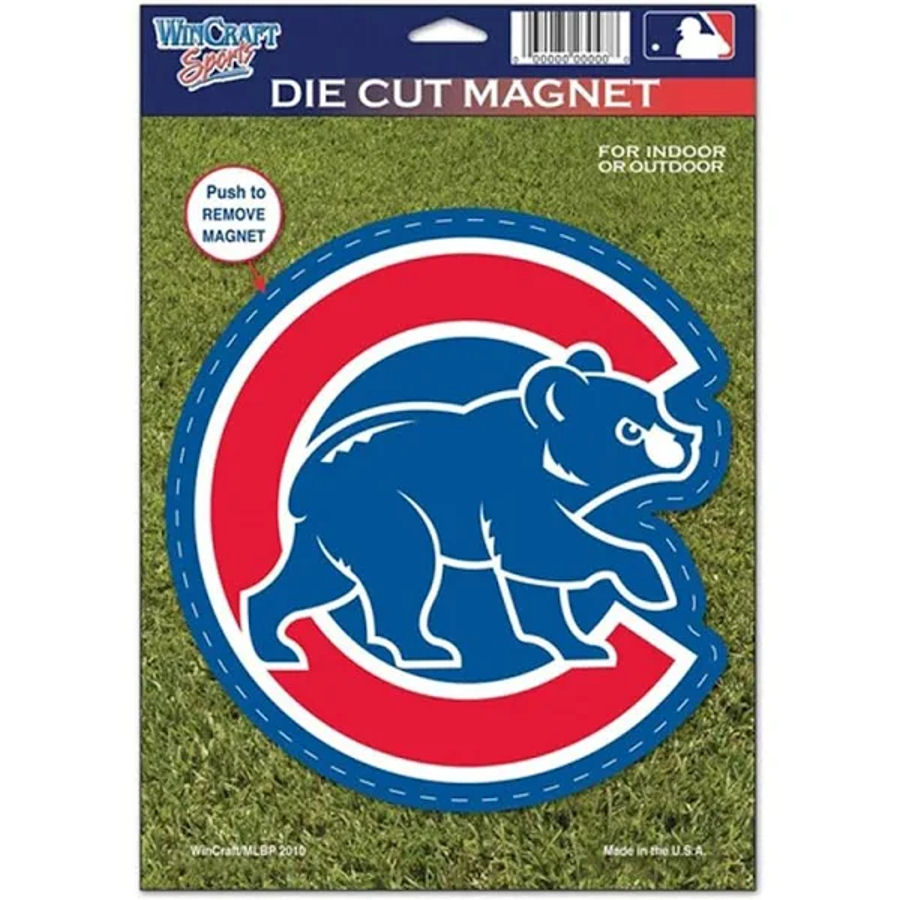 Chicago Cubs Retro Logo - 6" Die Cut Magnet at Sticker Shoppe