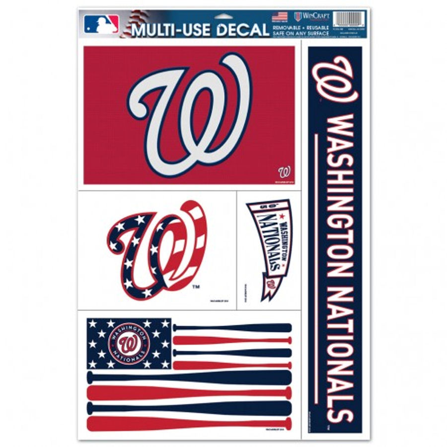 Washington Nationals - Set of 5 Ultra Decals at Sticker Shoppe