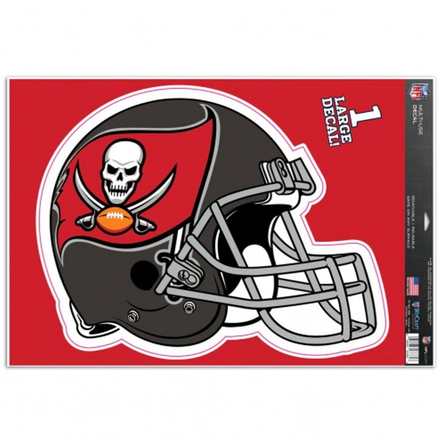 Tampa Bay Buccaneers Helmet - 11x17 Die Cut Multi Use Ultra Decal at ...