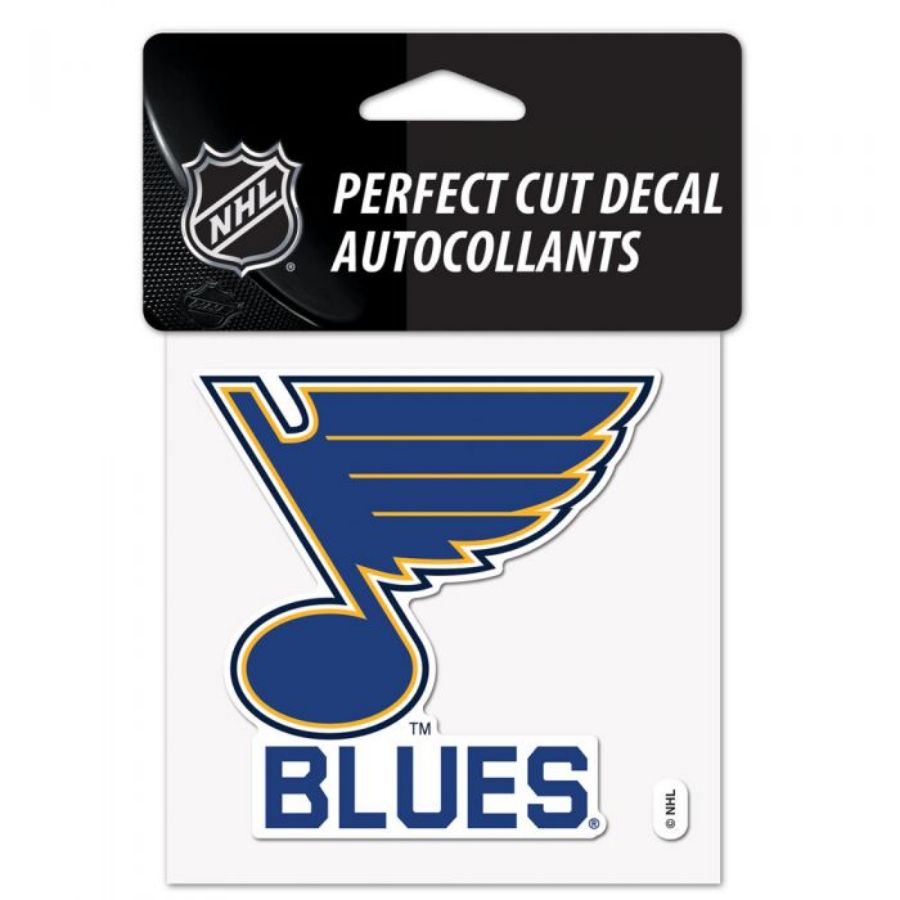 St. Louis Blues Script Logo - 4x4 Die Cut Decal at Sticker Shoppe