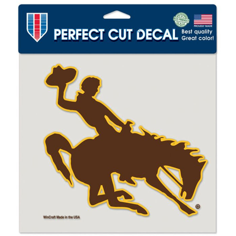 University Of Wyoming Cowboys - 8x8 Full Color Die Cut Decal at Sticker ...