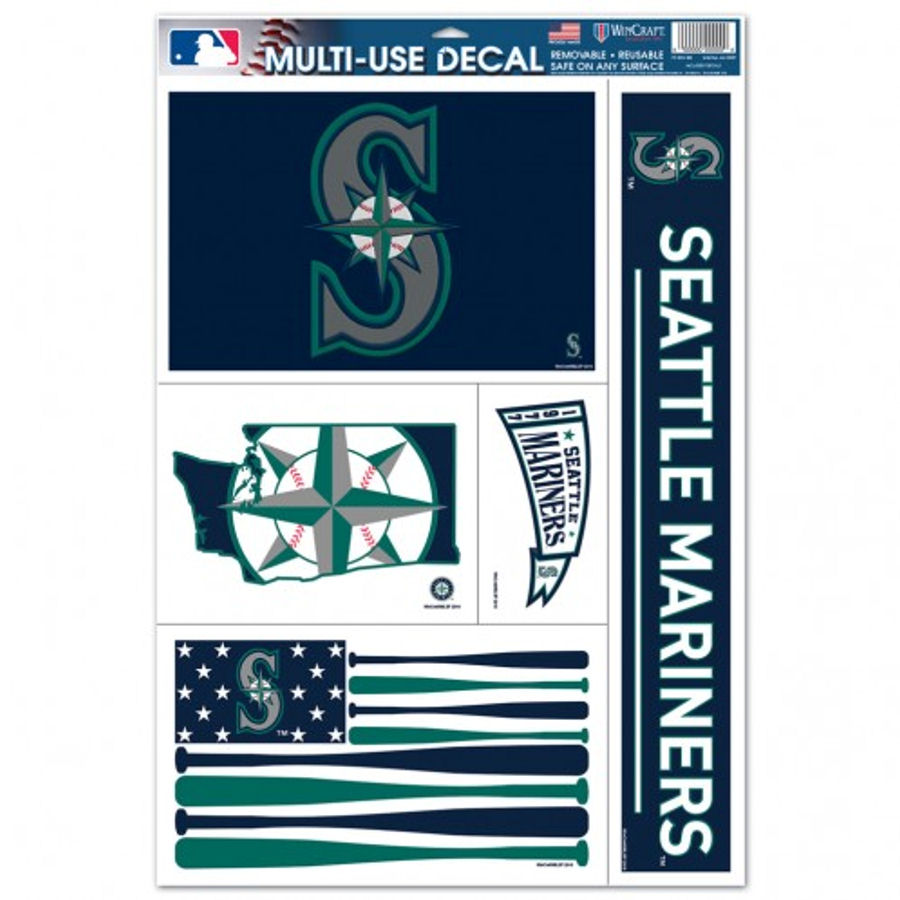 Seattle Mariners - Set of 5 Ultra Decals at Sticker Shoppe