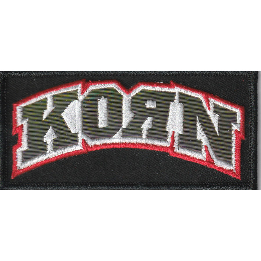 Korn Multi Color Logo - Embroidered Iron-On Patch at Sticker Shoppe