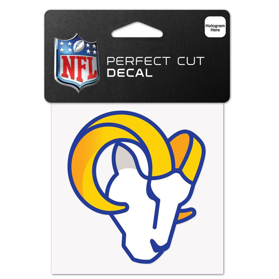 Los Angeles Rams Head 2020 Logo - 4x4 Die Cut Decal at Sticker Shoppe