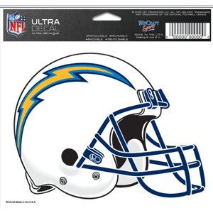 San Diego Chargers Helmet - 5x6 Ultra Decal at Sticker Shoppe